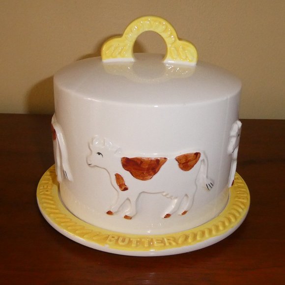 Sigma Beauty | Kitchen | Sigma Vintage Porcelain Butter Dish Lidded ...